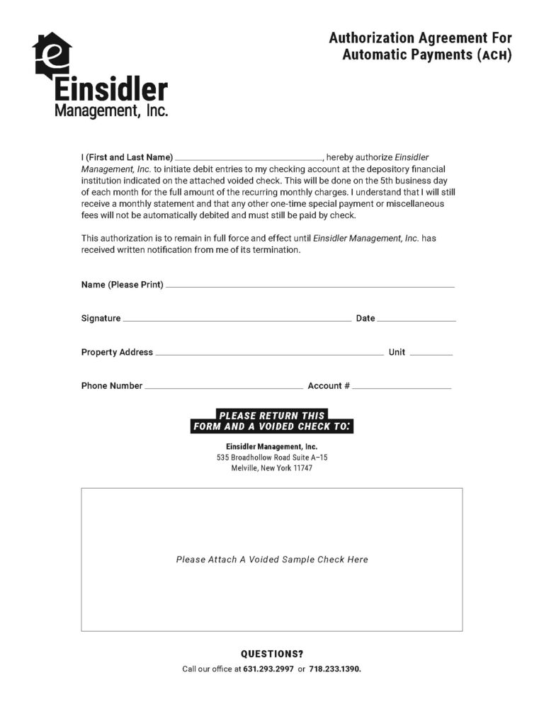 Forms, Flyers, & Helpful Documents • Einsidler Management, Inc.
